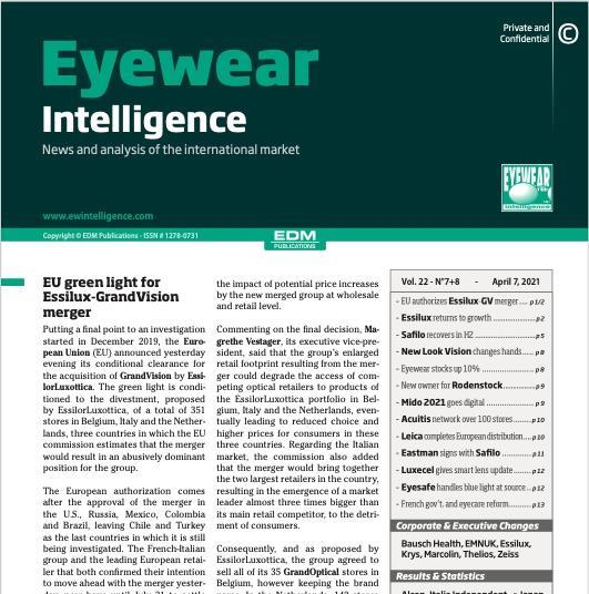 Eyewear Intelligence Newsletter: Vol 22 - 7+8 | PDF Newsletter ...
