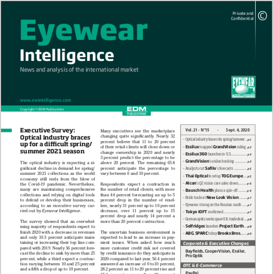 Eyewear Intelligence Newsletter: Vol 21 - 15 | PDF Newsletter | Eyewear ...
